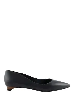 THIRON Ozu Pointed-toe Wooden-heel Pumps