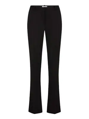 Elisabetta Franchi Lightweight Crêpe Fabric Trousers - Black