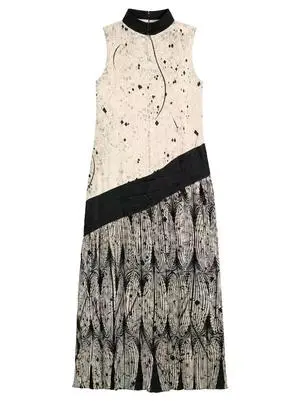 YANGKEHAN Floral-print Sleeveless Maxi Dress - Neutrals