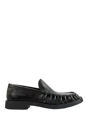 Camper Mil 1978 Ruched Leather Loafers - Black