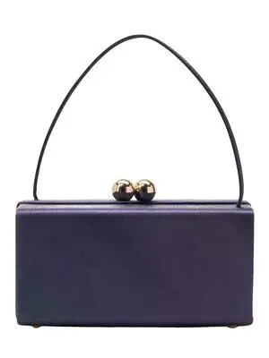 Carolina Herrera Mimi Satin Mini Bag - Blue