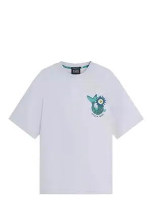 Scotch & Soda Artwork Graphic-print T-shirt - Grey