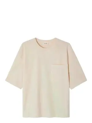American Vintage Chest-pocket Cotton T-shirt - Neutrals