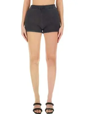 ALEXANDER WANG Elasticated Mini Shorts