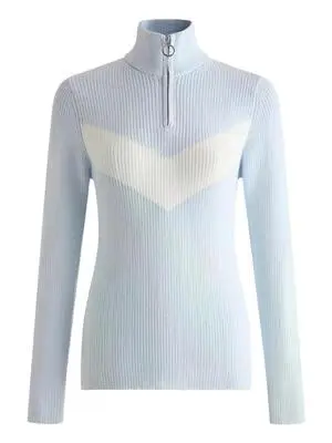 Fusalp Andromède Chevron-knit Sweater - Blue