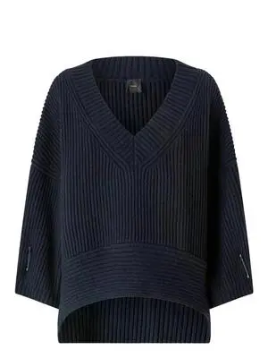 PINKO Ribbed V-neck Sweater