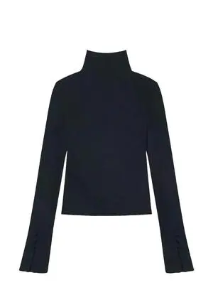 A.L.C. Jett Button-cuff Sweater - Black