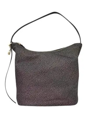 Borbonese Medium Prive O.p. Print Bag - Grey