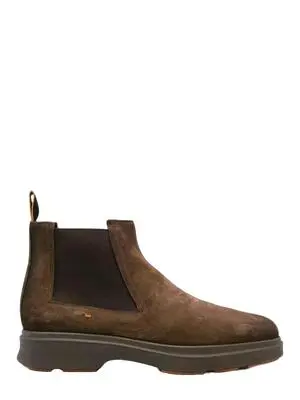 SANTONI Suede Chelsea Boots