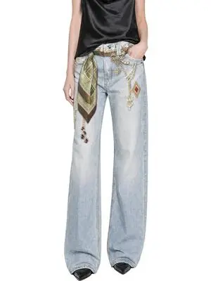 Acne Studios Trompe-l'oeil Jeans - Blue