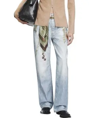 Acne Studios Trompe-l'oeil Jeans - Blue