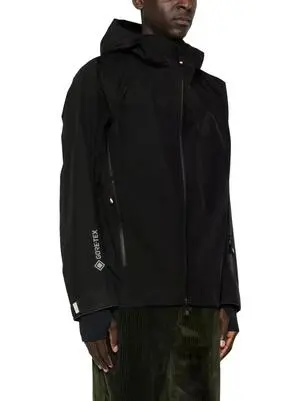 Moncler Gore-tex Hooded Jacket - Black