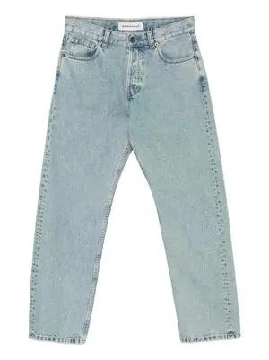 AMARANTO Faded Straight-leg Jeans