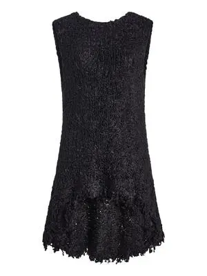 Calvin Klein Elara Crinkled Silk Top - Black
