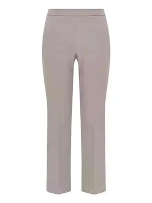 Malìparmi Pressed-crease Flared Trousers - Grey