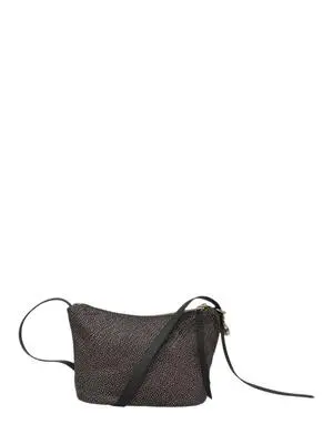 Borbonese Small Prive Opium-print Shoulder Bag - Black