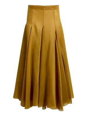 KHAITE Coda Skirt In Bronze