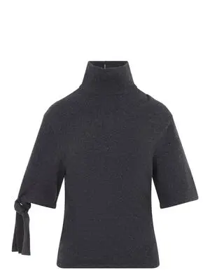 Jacquemus Fiocco Wool-cashmere Pullover Sweater - Grey