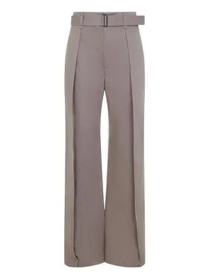 LEMAIRE Curved Straight Pants - Brown