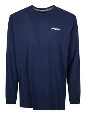 Patagonia Long-sleeve P-6 Logo Responsibili-tee - Blu