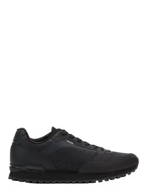BOSS Parkour-l Run Lightweight Mesh Sneaker For - Black