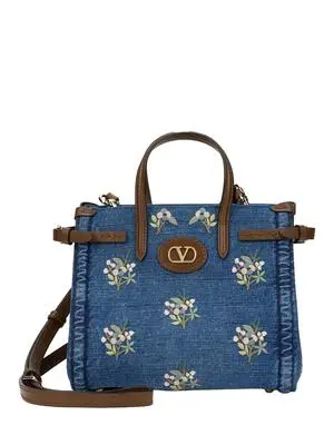 Valentino Garavani Mini Antibes Handbag - Denim