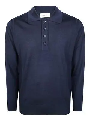 PAOLO PECORA Soft Knit Cardigan Sweater - Blu
