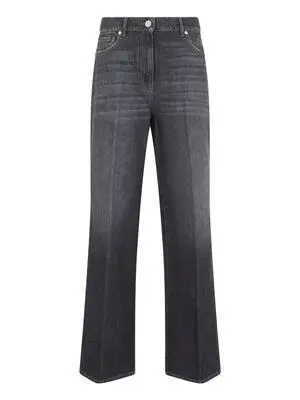 Peserico Wide-leg Jeans - Grey