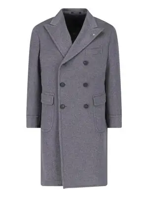 Tagliatore Double-breasted Cashmere Coat - Grey