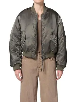 AGOLDE Frankie Reversible Bomber Jacket - Fern