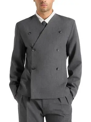 Manière De Voir Timeo Structured Blazer - Grey