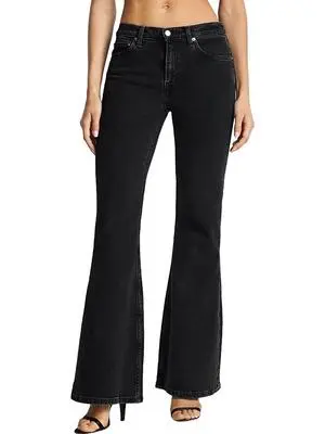RE/DONE Struttini High Rise Flare Jeans - Backtrack