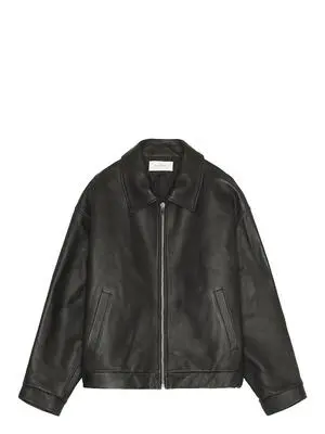 SECOND / LAYER Leather Barras - Black