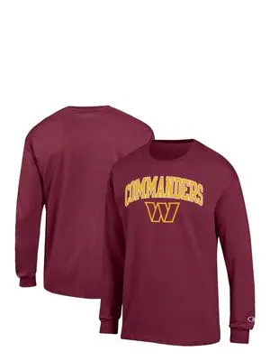 Champion Washington Commanders Arch Over Logo Long Sleeve T-shirt - Burgundy