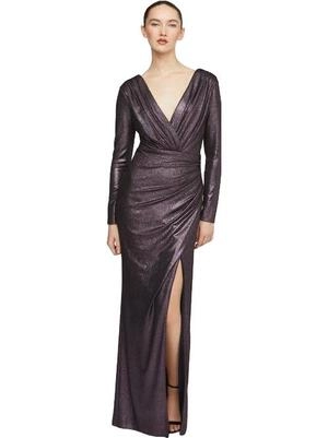 Halston Linda Jersey Gown - Amethyst