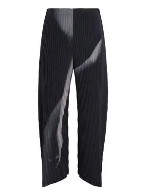 Issey Miyake Hands Of Lover Pleats Wide-leg Trousers - Black
