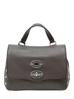 ZANELLATO Mini Postina Studded Tote Bag Grey