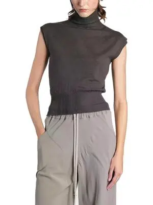 RICK OWENS Ribbed Roll-neck Top