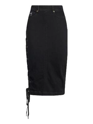 Versace Denim Skirt Size Cotton, Elastane - Black