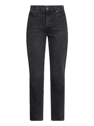 FRAME The Borrowed Jeans Size Cotton, Elastane - Black