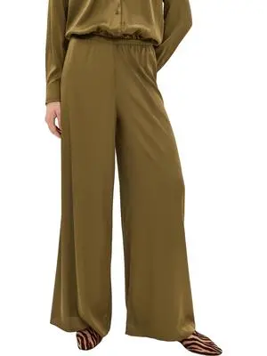 LE BOP Aliza Wide Leg Pants - Olive