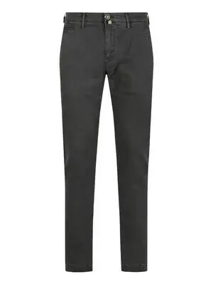 JACOB COHЁN Logo-patch Trousers - Grey