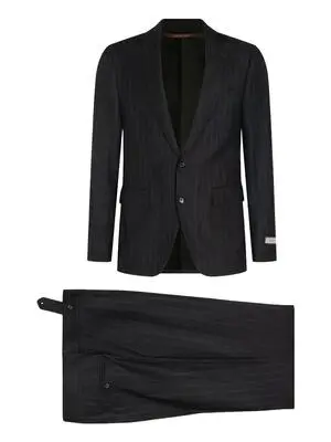 Canali Pinstripe-pattern Suit - Grey