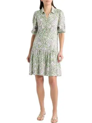 Lilly Pulitzer® Bingley Paisley Minidress - Lime