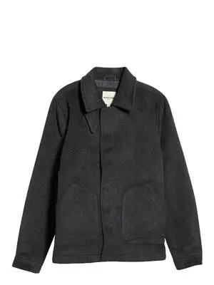 Bagatelle Wool Blend Blouson Jacket - Grey
