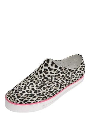Native Shoes Jefferson Arc Wanderfoam Print Slip On Sneaker - Shell White/white/leopard