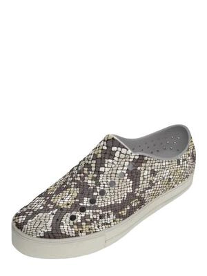 Native Shoes Jefferson Arc Wanderfoam Print Slip On Sneaker - Silk Grey/pepper White/python