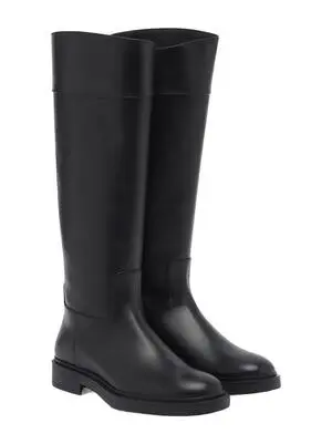 AQUAZZURA Ride Leather Knee-high Boots - Black