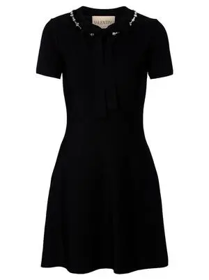 Valentino Garavani Embellished Minidress - Black