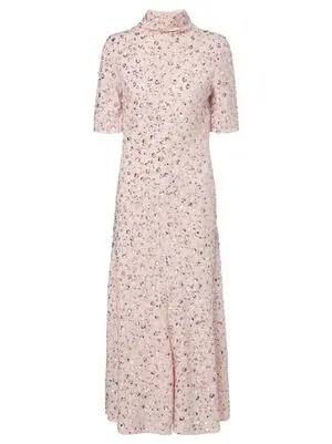Rabanne Sequined Midi Dress - Pink